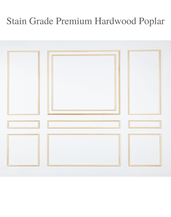 Classic Ten Piece Self-Adhering Applied Wall Moulding Kit - Luxe ...